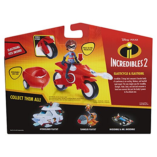 The Incredibles 2 Elasticycle & Elastigirl Vehicle Playset Action Figure