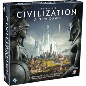 civilization board game - tactical strategy for ages 14+, 2-4 players, 1-2 hour playtime by fantasy flight games