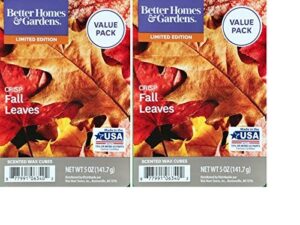 better homes and gardens crisp fall leaves scented wax cubes 5oz - 2-pack