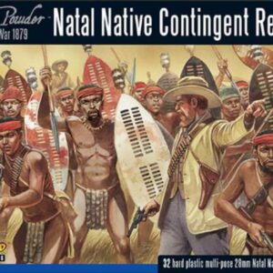 Black Powder Anglo-Zulu War Natal Native Contingent Regiment Military Table Top Wargaming Plastic Model Kit 302014602