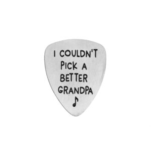 i couldn’t pick a better grandpa musical guitar pick jewelry gift for grandpa