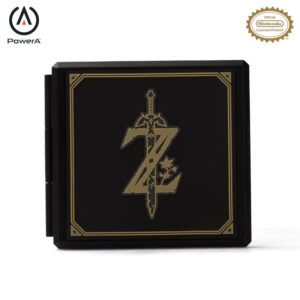 powera premium game card case - zelda: breath of the wild "z" symbol - nintendo switch