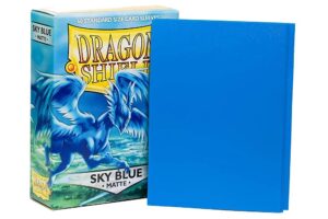 arcane tinmen aps at-11219 sleeves sky blue (60)' dragon shield matte himmelblau card game, one size