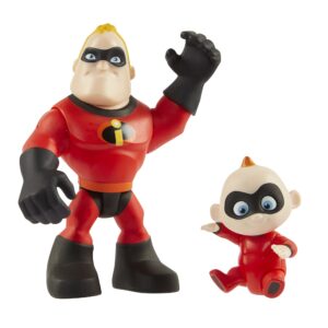 The Incredibles 2 Mr. Incredible & Jack-Jack Junior Supers Action Figure 2-Pack, Approximately 3" Tall