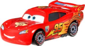 disney pixar cars lightning mcqueen with racing wheels