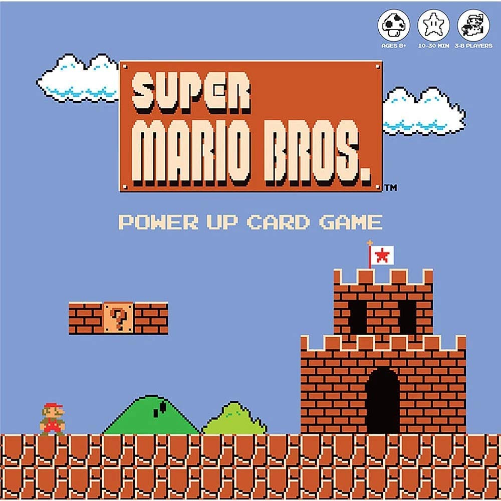 Super Mario Bros Power Up Card Game | Super Mario Brothers Video Game Nintendo NES Artwork | Fast paced Card Games | Easy to Learn and Quick to Play