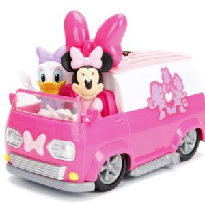 Jada Toys Disney Junior Minnie Mouse Happy Helper Van RC, Pink/White