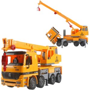 15 inches oversized friction lift crane truck construction vehicle toy for kids