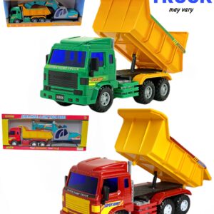 Big Daddy Trucks- Medium Sized Big rig Friction Powered Dump Truck with Large Space in The Back Colors May Vary