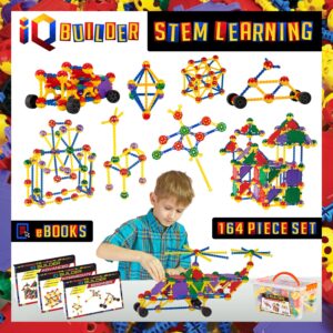 iq builder | stem learning toys | creative construction engineering | fun educational building toy set for boys and girls ages 3 4 5 6 7 8 9 10 year old | best toy gift for kids | top blocks game kit