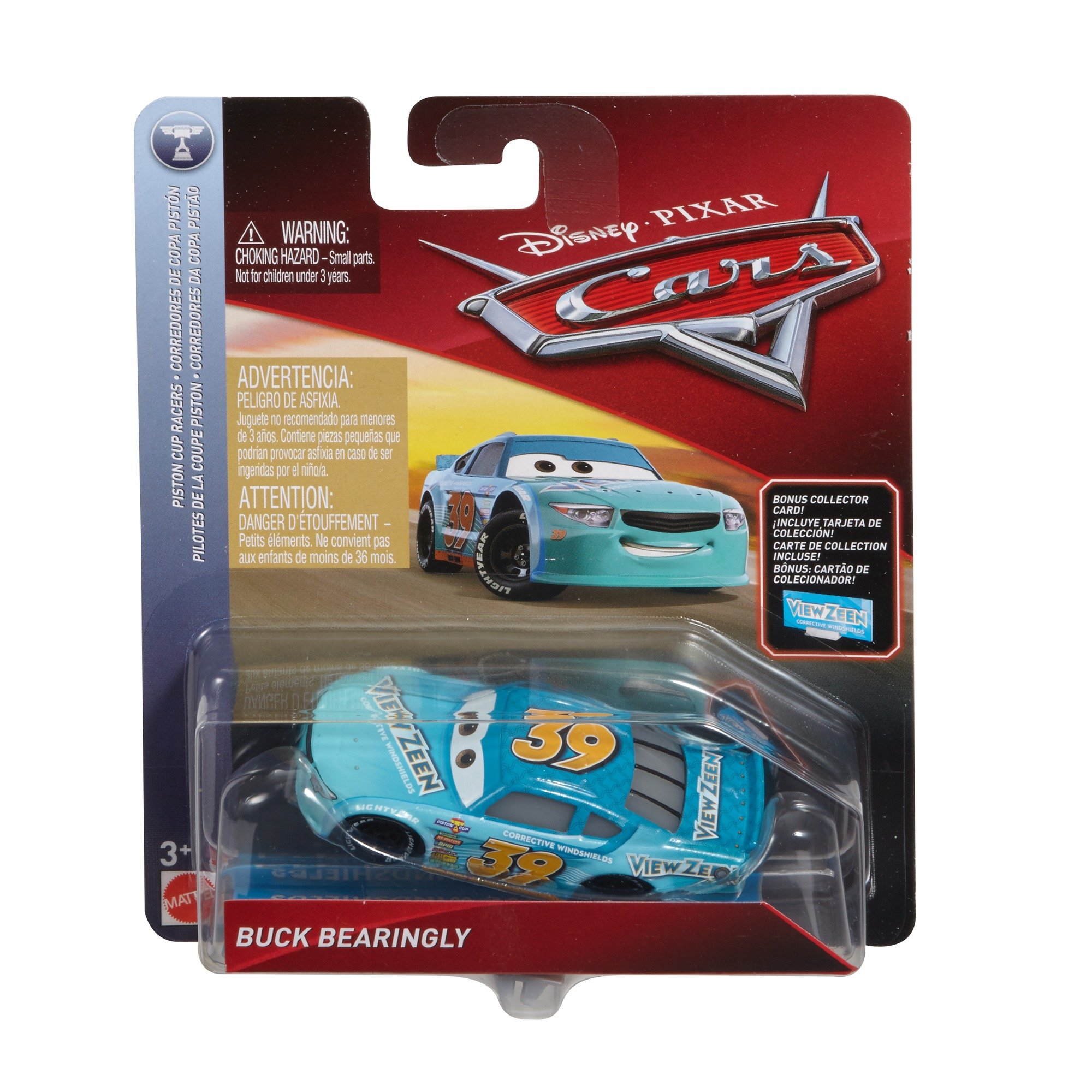 Disney Pixar Cars Die-cast View Zeen #39 With Accessory Card Vehicle