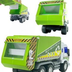 Big Daddy Medium Duty Friction Powered Garbage Truck (Dustbin Lorry) with Easy Collect Spin Flaps & Dump Lever When Full