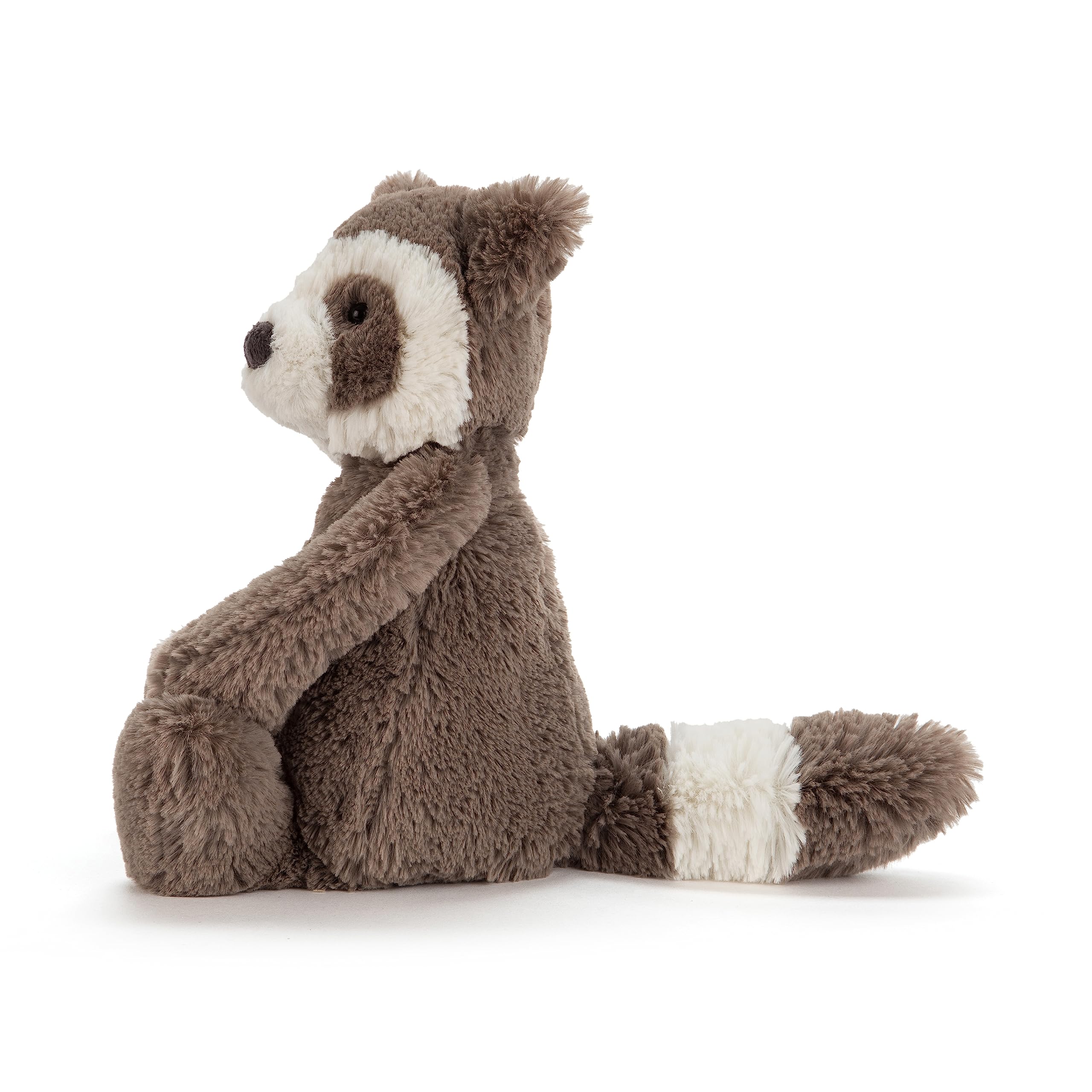 Jellycat Bashful Raccoon Stuffed Animal Plush, Medium, 12 inches