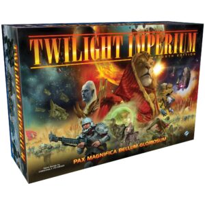 twilight imperium: 4th edition board game - epic galactic conquest! sci-fi strategy game, adventure game for kids & adults, ages 14+, 3-6 players, 4-8 hour playtime, made by fantasy flight games