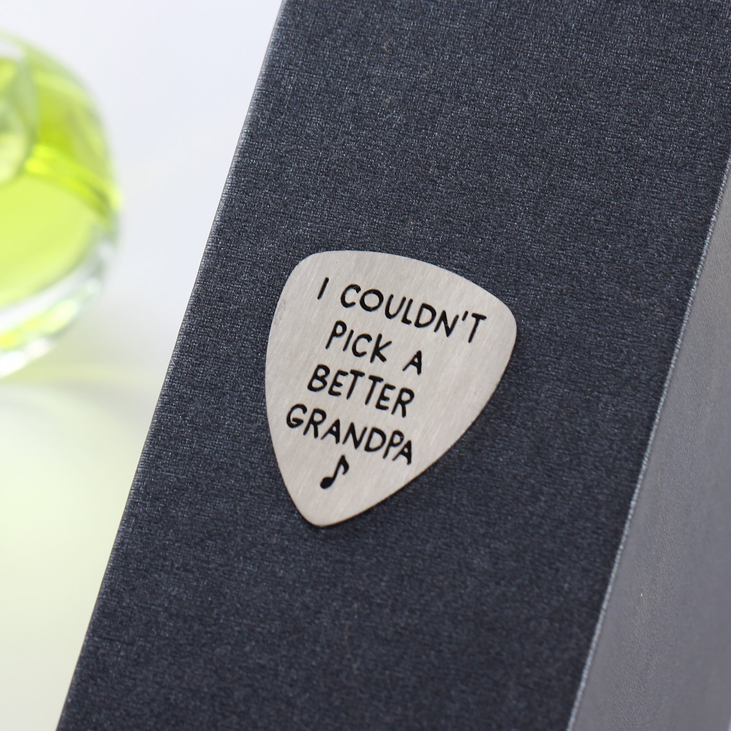 I Couldn’t Pick A Better Grandpa Musical Guitar Pick Jewelry Gift for Grandpa