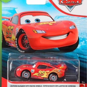 Disney Pixar Cars Lightning McQueen with Racing Wheels