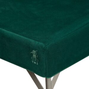 Yellow Mountain Imports Professional Grade Green Square Table Cover - Perfect for Card Games, Mahjong, Dominos, Board Games, Tile Games, and Dominoes - 34.8 x 34.8 Inches (Table Cover only)