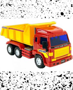 big daddy trucks- medium sized big rig friction powered dump truck with large space in the back colors may vary