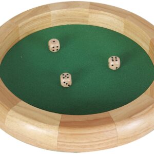 VEDES Gro脽handel GmbH - Ware Natural Games Dice Plate Diameter 30聽cm