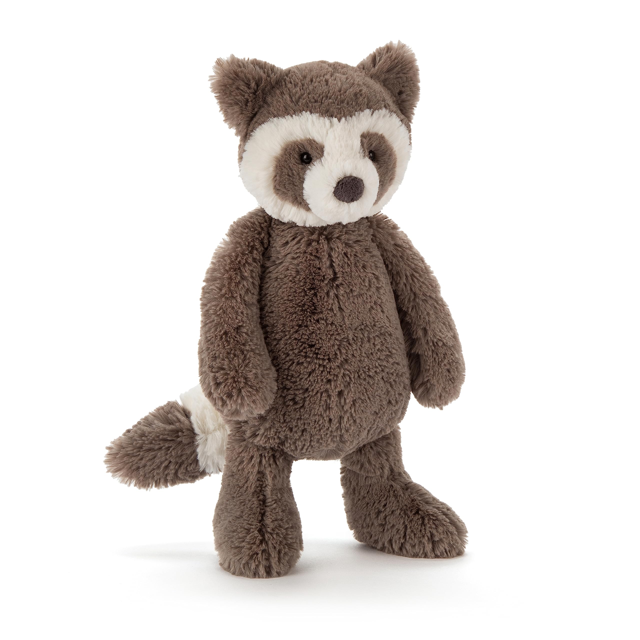 Jellycat Bashful Raccoon Stuffed Animal Plush, Medium, 12 inches