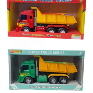 Big Daddy Trucks- Medium Sized Big rig Friction Powered Dump Truck with Large Space in The Back Colors May Vary