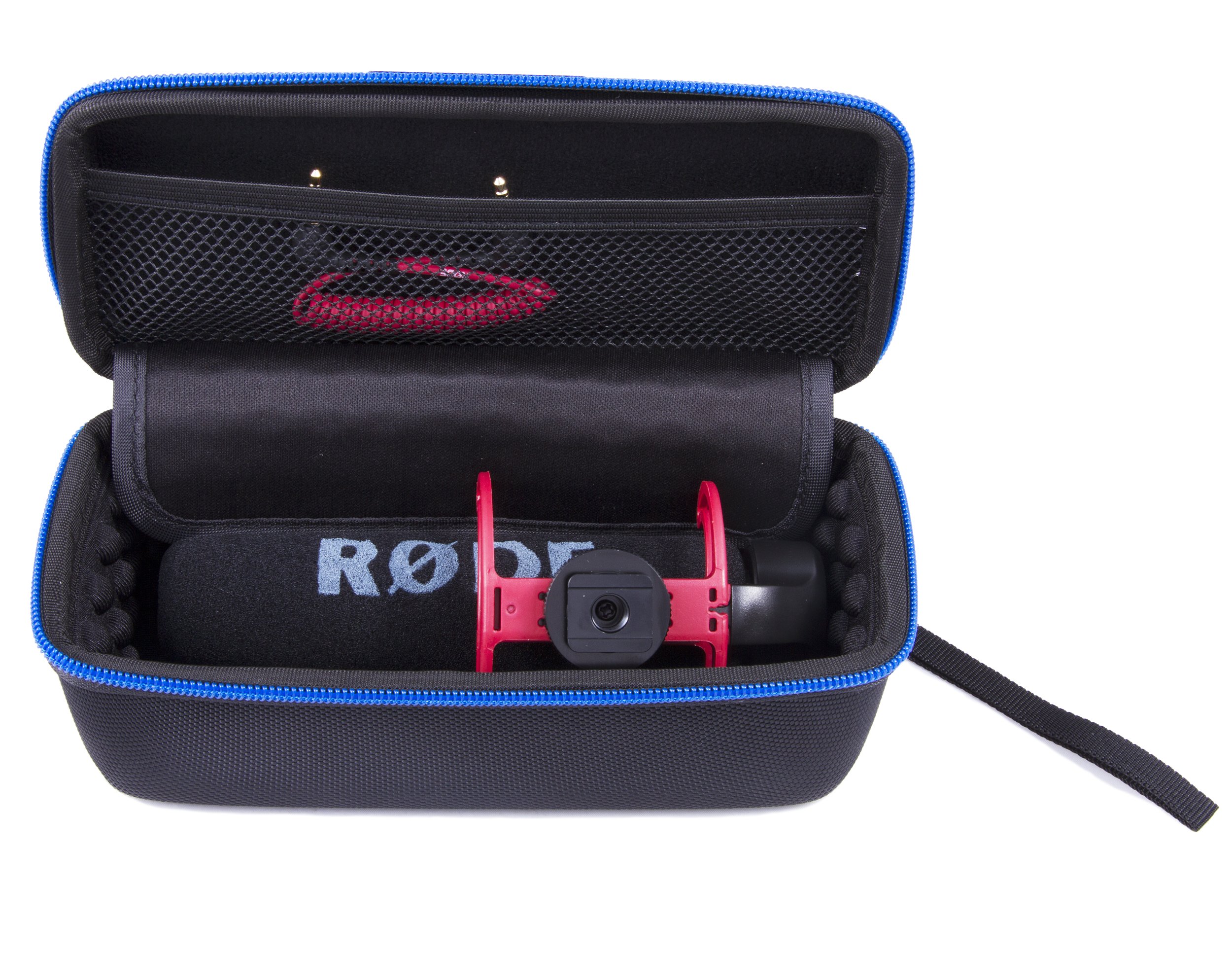 CASEMATIX Travel Case Compatible with Rode VideoMic Go Camera Microphone, 3.5mm Patch Cable and Accessories, Travel Case Only