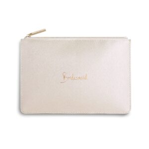 katie loxton mrs medium vegan leather clutch bridal perfect pouch white