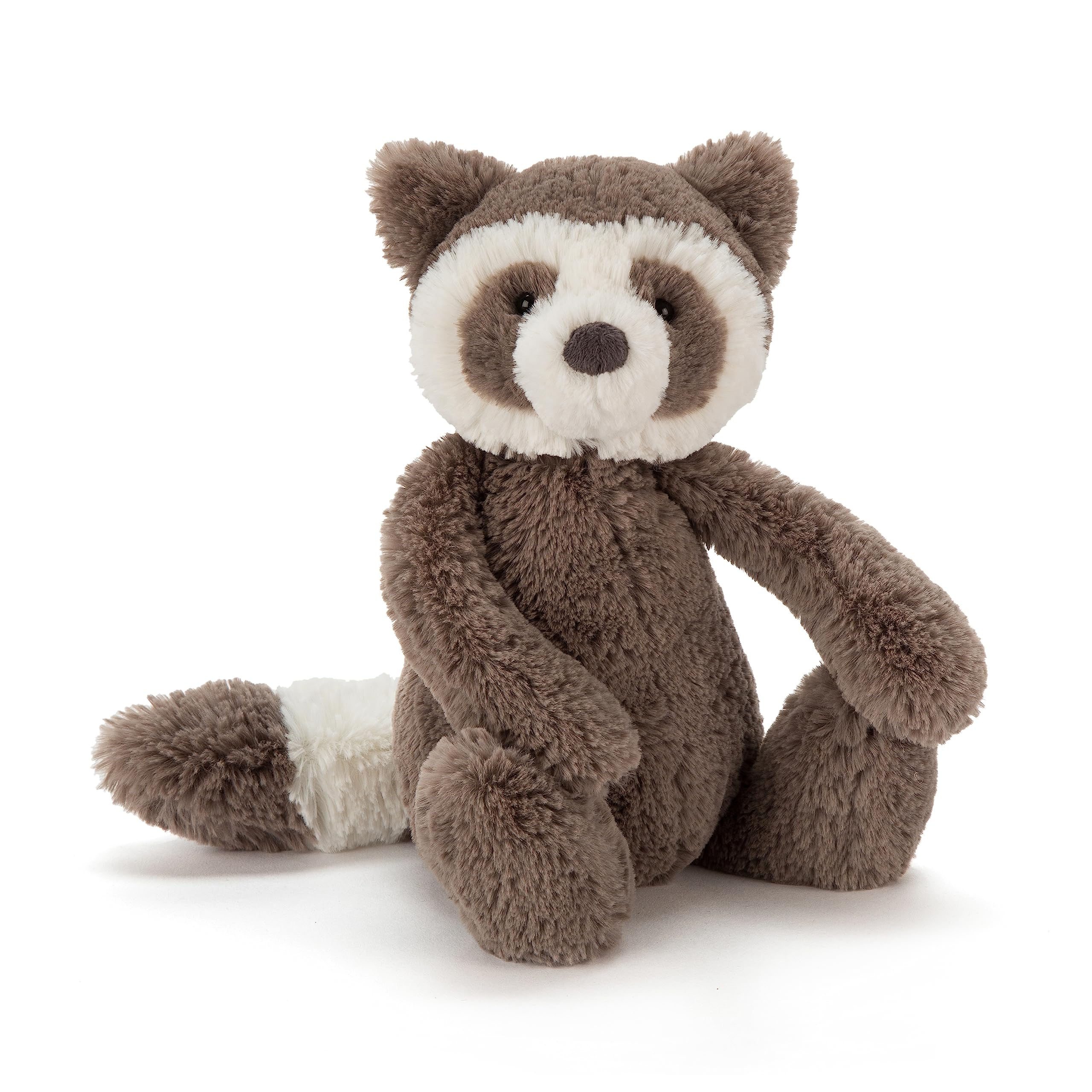 Jellycat Bashful Raccoon Stuffed Animal Plush, Medium, 12 inches