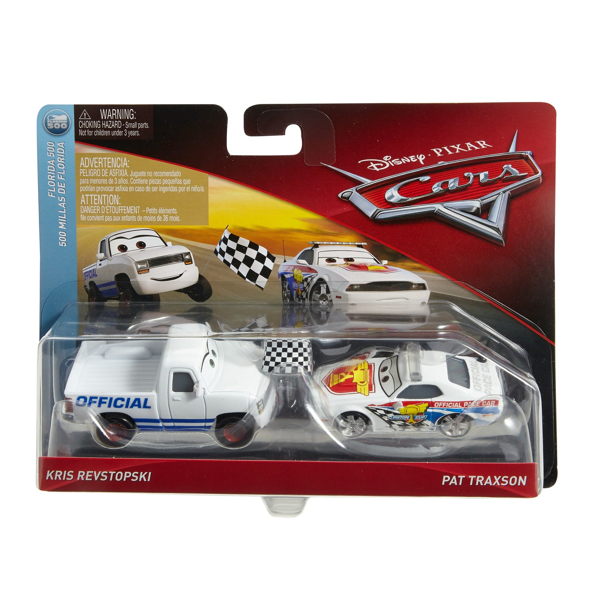 Disney Car Toys Character Car Race Starter & Pace Car Vehicle, 2 Pack