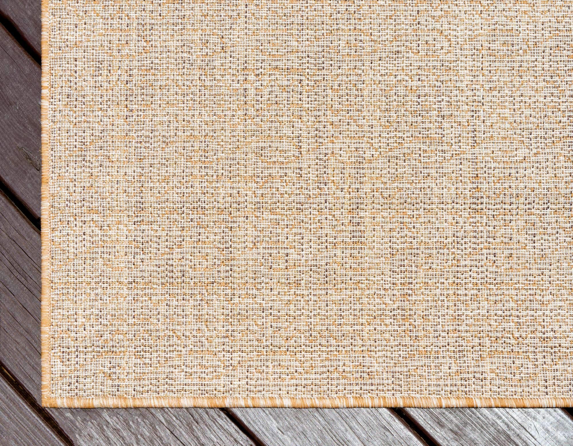 Unique Loom Outdoor Modern Collection Area Rug - Links (8' x 11' 4" Rectangle, Light Brown/ Brown)