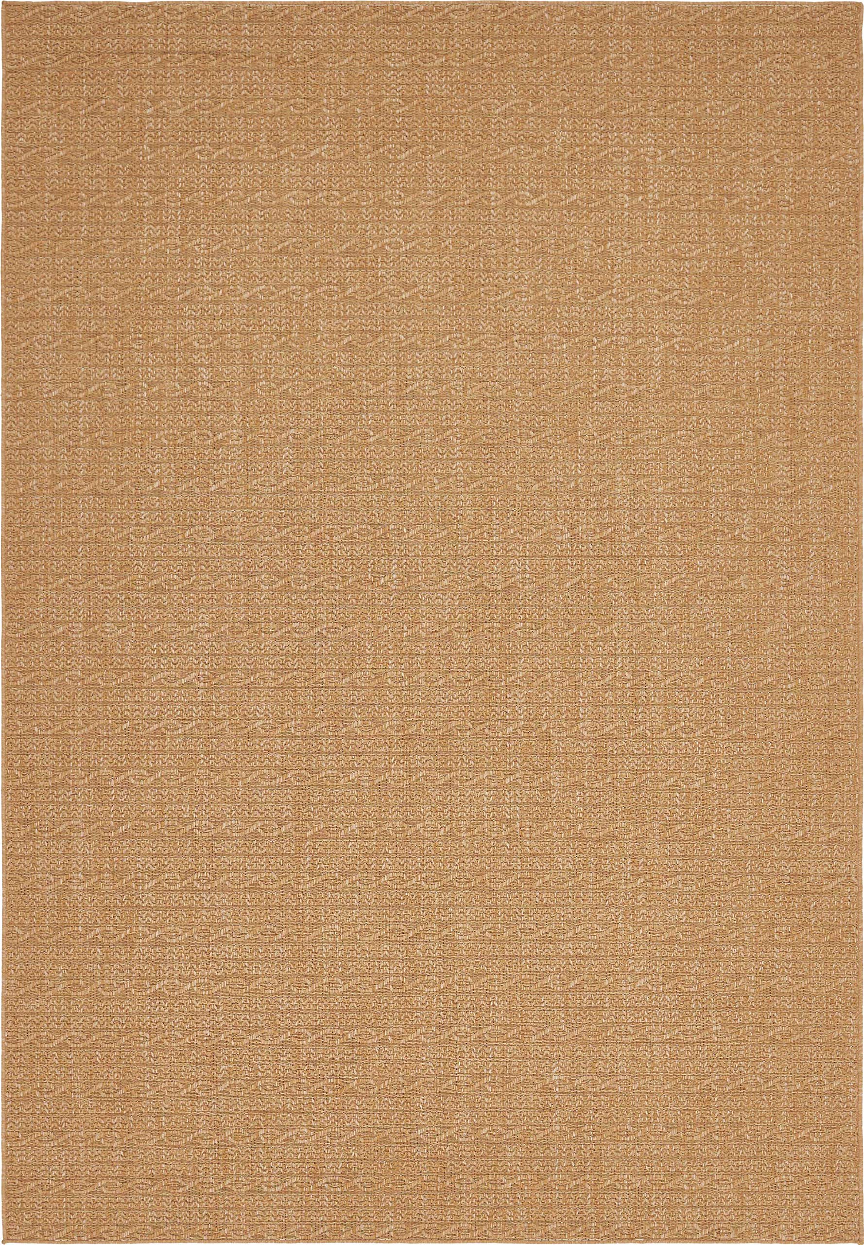 Unique Loom Outdoor Modern Collection Area Rug - Links (8' x 11' 4" Rectangle, Light Brown/ Brown)