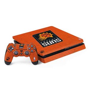 skinit decal gaming skin compatible with ps4 slim bundle - officially licensed nba phoenix suns distressed design