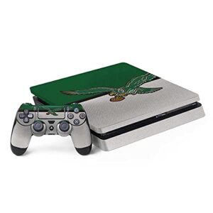 skinit decal gaming skin compatible with ps4 slim bundle - officially licensed nfl philadelphia eagles vintage design