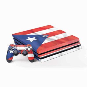 skinit decal gaming skin compatible with ps4 pro console and controller bundle - originally designed puerto rico flag design