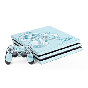 skinit decal gaming skin compatible with ps4 pro bundle - officially licensed disney princess jasmine ready for adventure art design