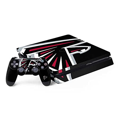 Skinit Decal Gaming Skin Compatible with PS4 Slim Bundle - Officially Licensed NFL Atlanta Falcons Large Logo Design