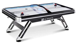 md sports 7.5' titan air powered hockey overhead score table with pusher and puck set