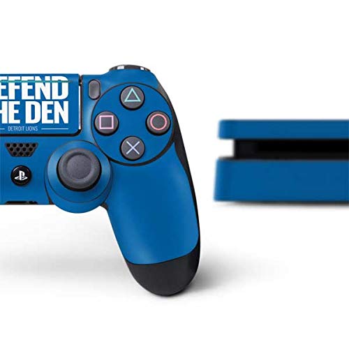 Skinit Decal Gaming Skin Compatible with PS4 Slim Bundle - Officially Licensed NFL Detroit Lions Team Motto Design