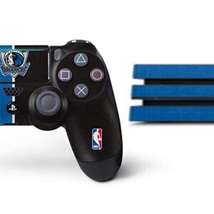 Skinit Decal Gaming Skin Compatible with PS4 Pro Console and Controller Bundle - Officially Licensed NBA Dallas Mavericks Canvas Design