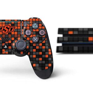 Skinit Decal Gaming Skin Compatible with PS4 Pro Console and Controller Bundle - Officially Licensed College OSU Oklahoma State Digi Design