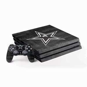 skinit decal gaming skin compatible with ps4 pro console and controller bundle - officially licensed nfl dallas cowboys black & white design