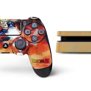 Skinit Decal Gaming Skin Compatible with PS4 Slim Bundle - Officially Licensed Dragon Ball Z Dragon Ball Z Vegeta Design