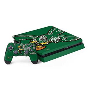 skinit decal gaming skin compatible with ps4 slim bundle - officially licensed nfl philadelphia eagles retro logo design