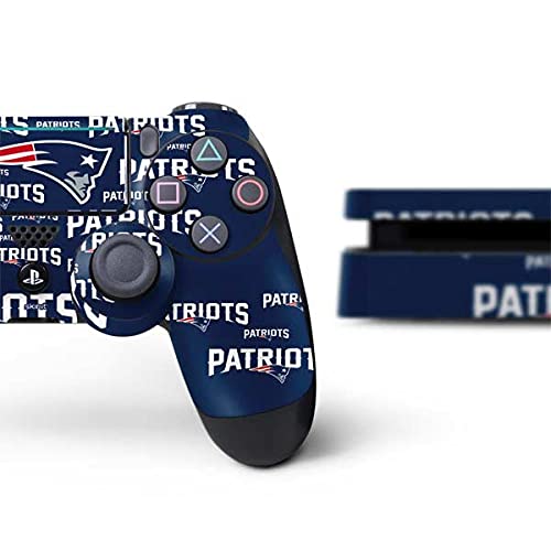 Skinit Decal Gaming Skin Compatible with PS4 Slim Bundle - Officially Licensed NFL New England Patriots Blast Design