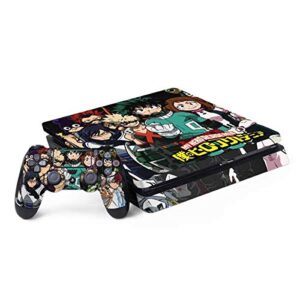 skinit decal gaming skin compatible with ps4 slim bundle - officially licensed funimation my hero academia design