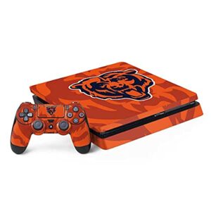 skinit decal gaming skin compatible with ps4 slim bundle - officially licensed nfl chicago bears double vision design