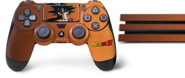 Skinit Decal Gaming Skin Compatible with PS4 Pro Bundle - Officially Licensed Dragon Ball Z Goku Portrait Design