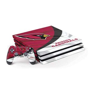 skinit decal gaming skin compatible with ps4 pro console and controller bundle - officially licensed nfl arizona cardinals design