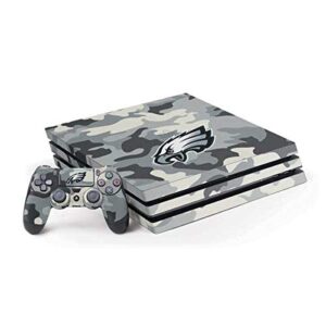 skinit decal gaming skin compatible with ps4 pro console and controller bundle - officially licensed nfl philadelphia eagles camo design