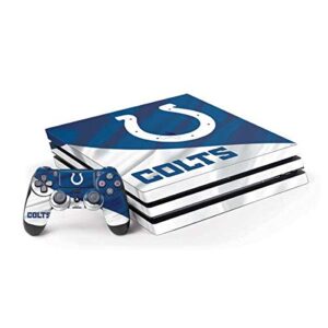 skinit decal gaming skin compatible with ps4 pro console and controller bundle - officially licensed nfl indianapolis colts design